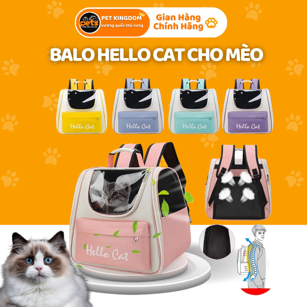 Balo Phi Hành Gia Mẫu Mới Hello Cat Có Túi Trước Cho Chó Mèo - Balo Thú ...