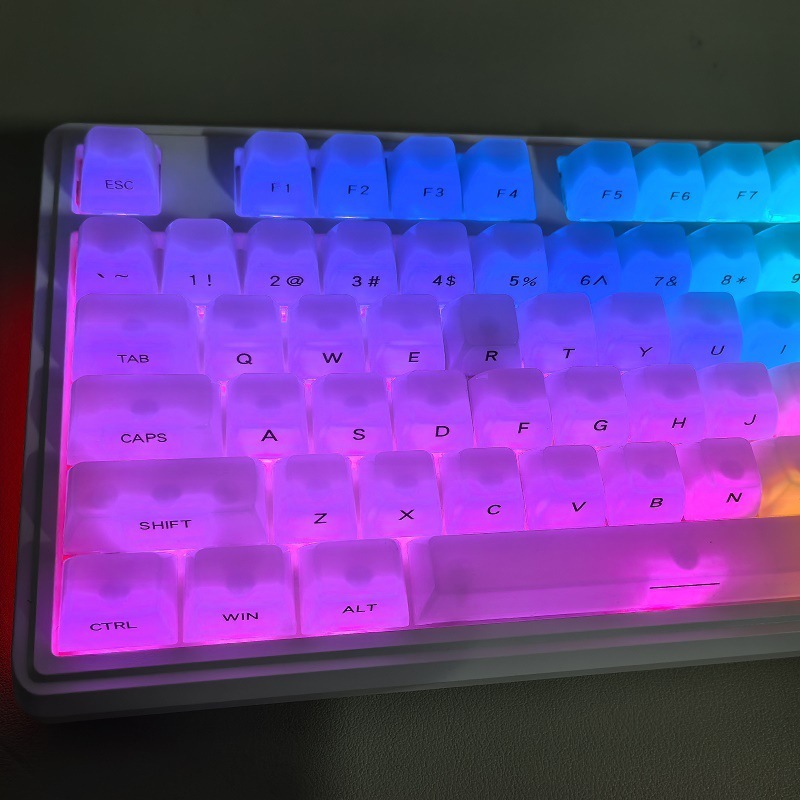[SẴN HÀNG] Keycap trong suốt sương mù | Keycap Trong suốt xuyên led ...
