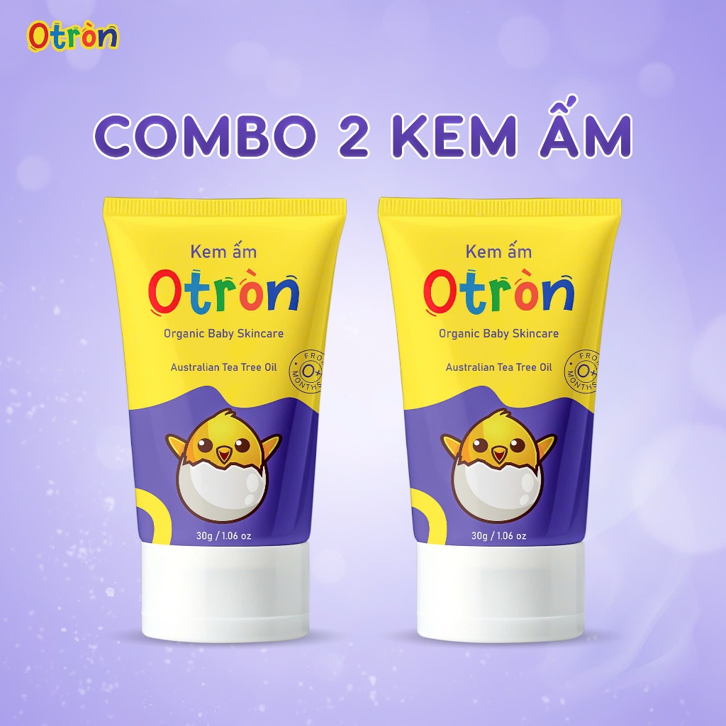 Combo 2 Kem ấm OTròn giữ ấm, hỗ trợ giảm ngạt mũi, phòng cảm lạnh, ngừa ...