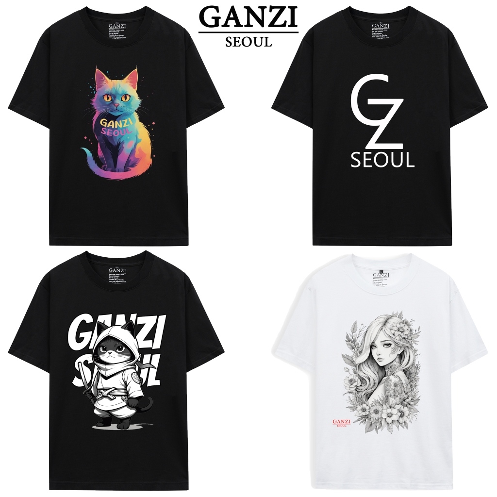 Áo thun nam nữ Oversize cao cấp style Hàn Quốc hình hoạt hình mèo cool ...