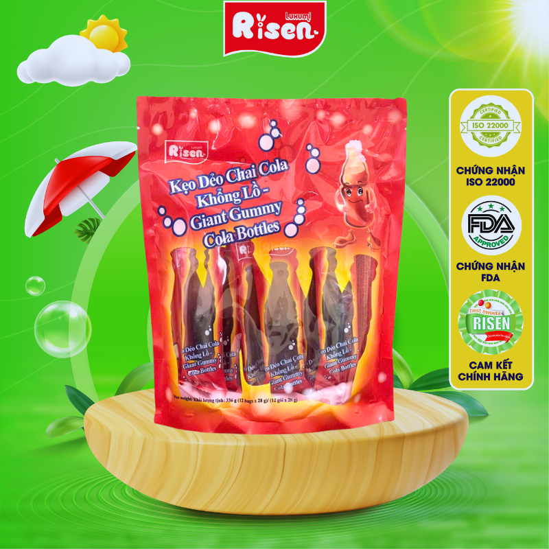 Kẹo Dẻo Chai Cola Khổng Lồ 336g (12 cái x 28g) Ăn Vặt Ngon Mềm, Vị Cola Thơm Lừng | Shopee Việt Nam