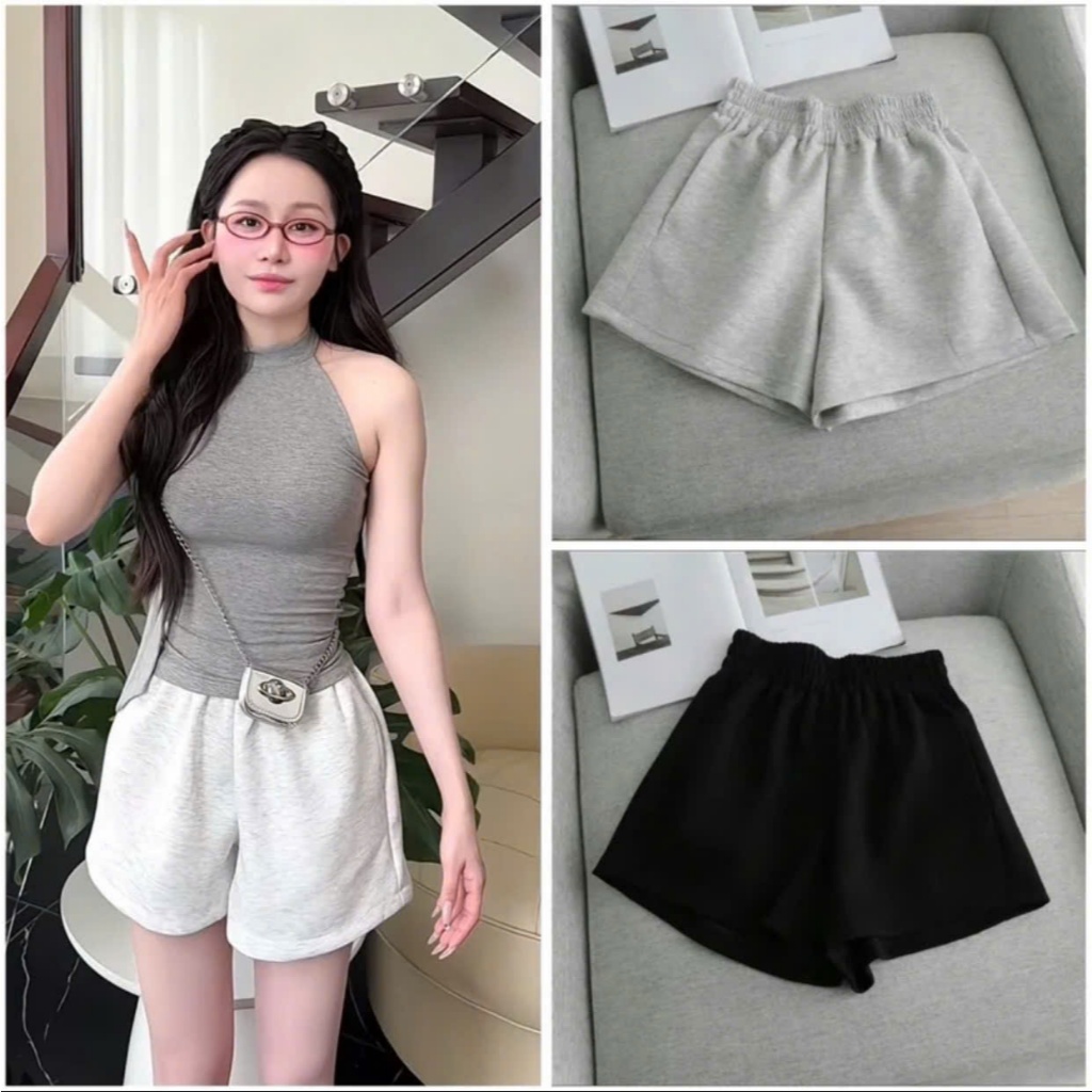 Quần đùi phong cách Hàn Quốc (QUẦN ĐÙI 2 DA MỚI ) dáng rộng cạp chun ...