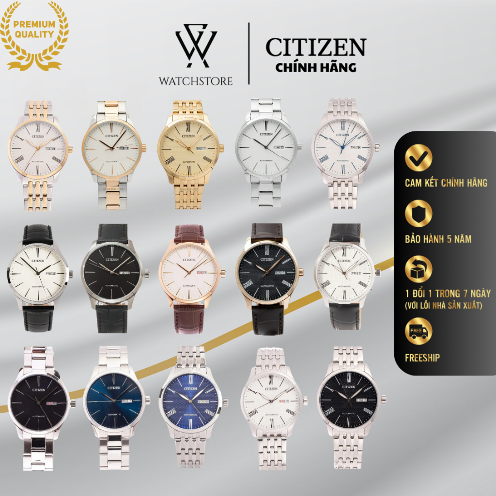 Đồng Hồ Nam Citizen Series CITIZEN MECHANICAL NH835 Mặt Kính Khoáng ...