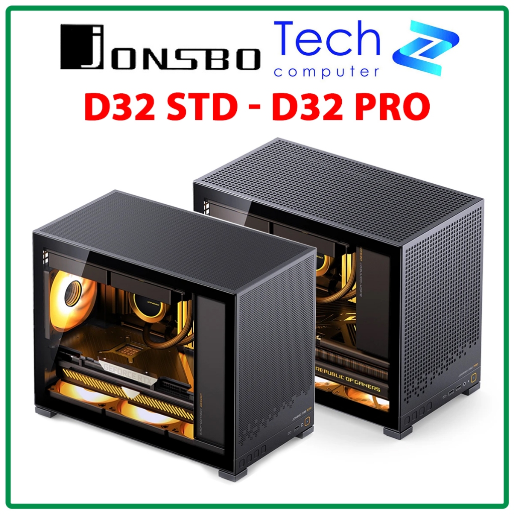 Vỏ case JONSBO D32 STD - D32 PRO Black (mATX/Mid Tower/Màu Đen) | Shopee Việt Nam