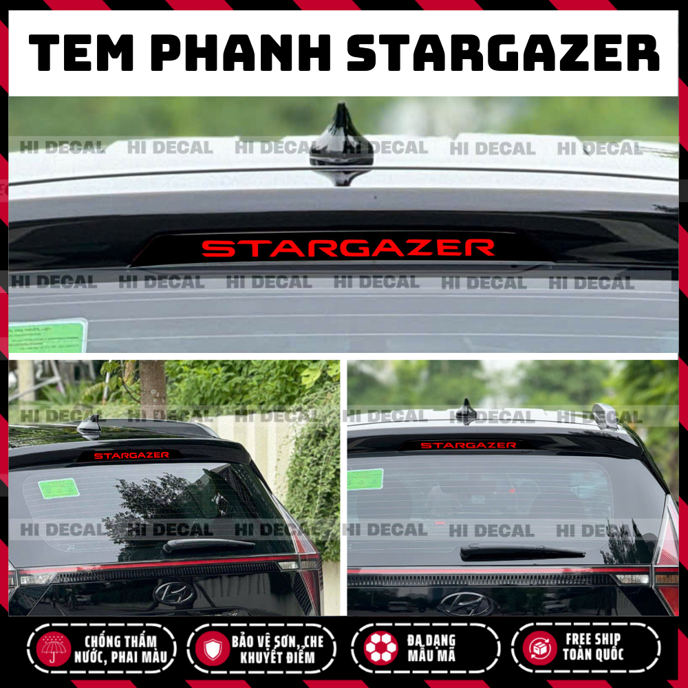Tem dán đèn phanh Stargazer, decal dán đèn bảo vệ, chống xước | Shopee ...