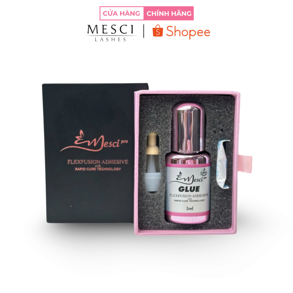 Keo nối mi MESCI Pro Glue phiên bản mới độc quyền 5ml bền 6-8 tuần & ít ...