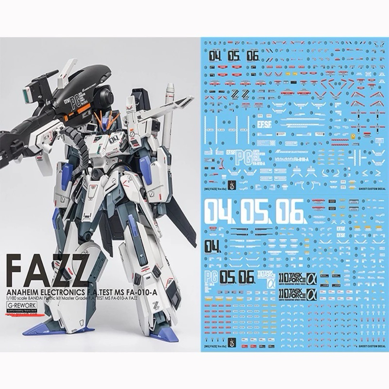[Ghost/G-rework] Decal/Đề can nước mô hình MG FAZZ ver.Ka | Shopee Việt Nam