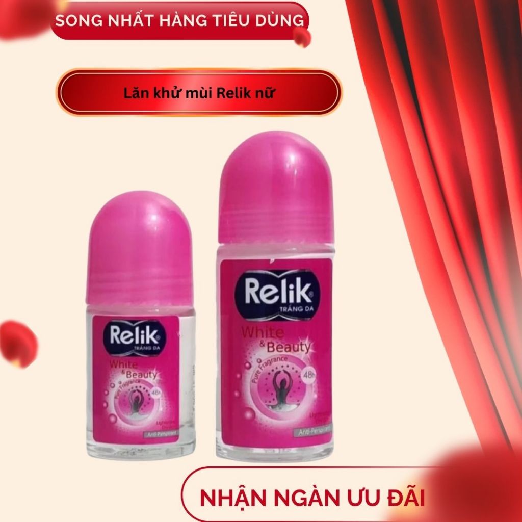 Lăn khử mùi Relik White & Beauty dành cho nữ | Shopee Việt Nam