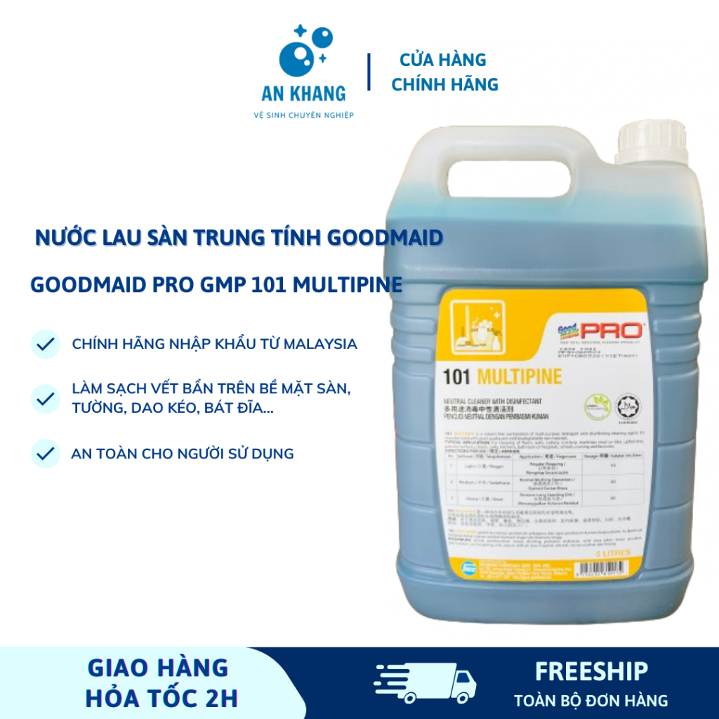 Nước lau sàn sát khuẩn trung tính Goodmaid Pro GMP 101 Multipine | Shopee Việt Nam