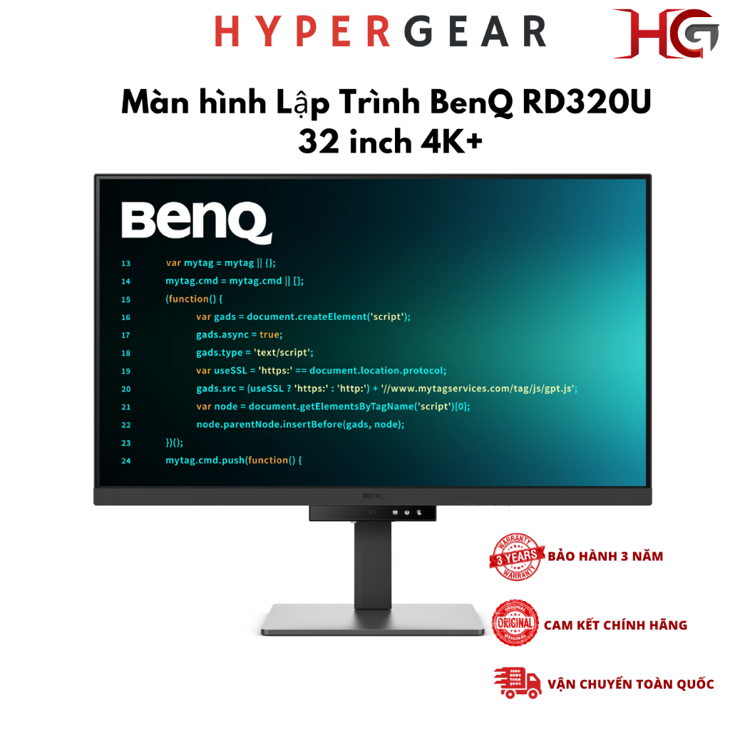 [Mới] Màn hình máy tính BenQ RD320U dành cho lập trình | 32inch 4K+ đèn MoonHalo | USB-C Chống ...