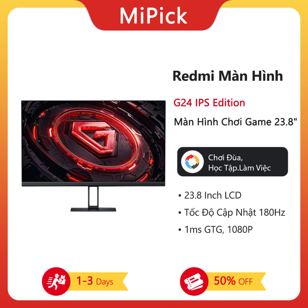 Redmi Màn Hình G24 IPS Edition, LCD 23.8 inch, Tốc Độ Cập Nhật Cao ...