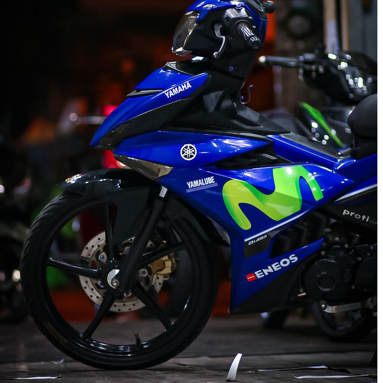 Tem rời Exciter 150 mẫu Movistar dán xe full xanh GP HOT 2025 | Shopee ...