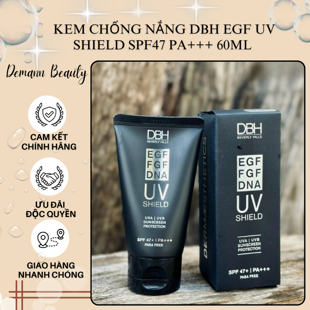 [Mẫu dùng thử] Kem Chống Nắng DBH EGF UV Shield SPF47 PA+++ 60ML ( Bản ...
