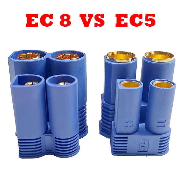 Jack EC5 EC8 Connector - Phích nối nguồn điện cho thiết bị điện công suất lớn, RC ESC Motor ...