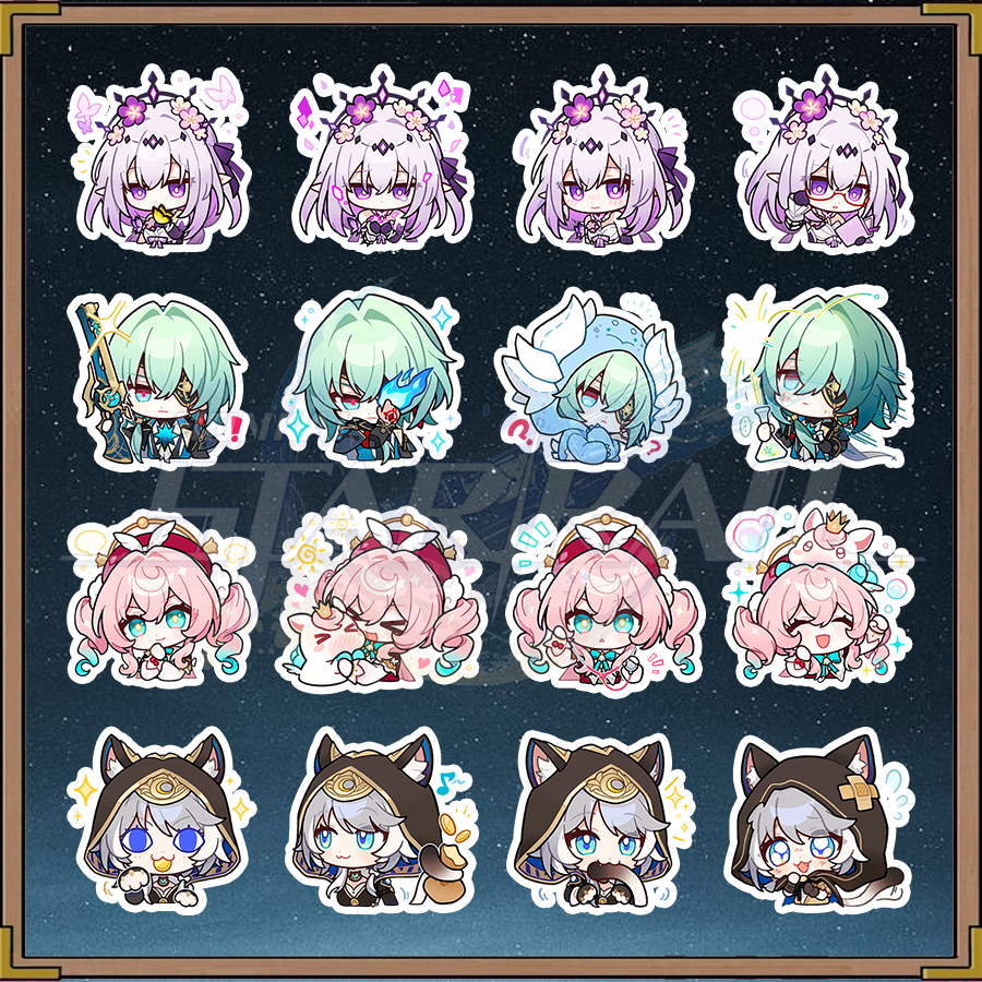 【Honkai Star Rail】Set 16 sticker nhân vật Anaxa, Castorice, Cipher ...