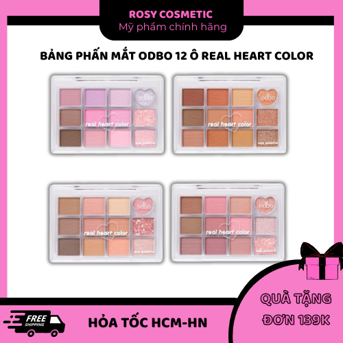 [HỎA TỐC] Màu Mắt Odbo OD2019 Real Heart Color Thái Lan Màu Sắc Đáng Iu Tone màu Hàn Quốc Rosy ...