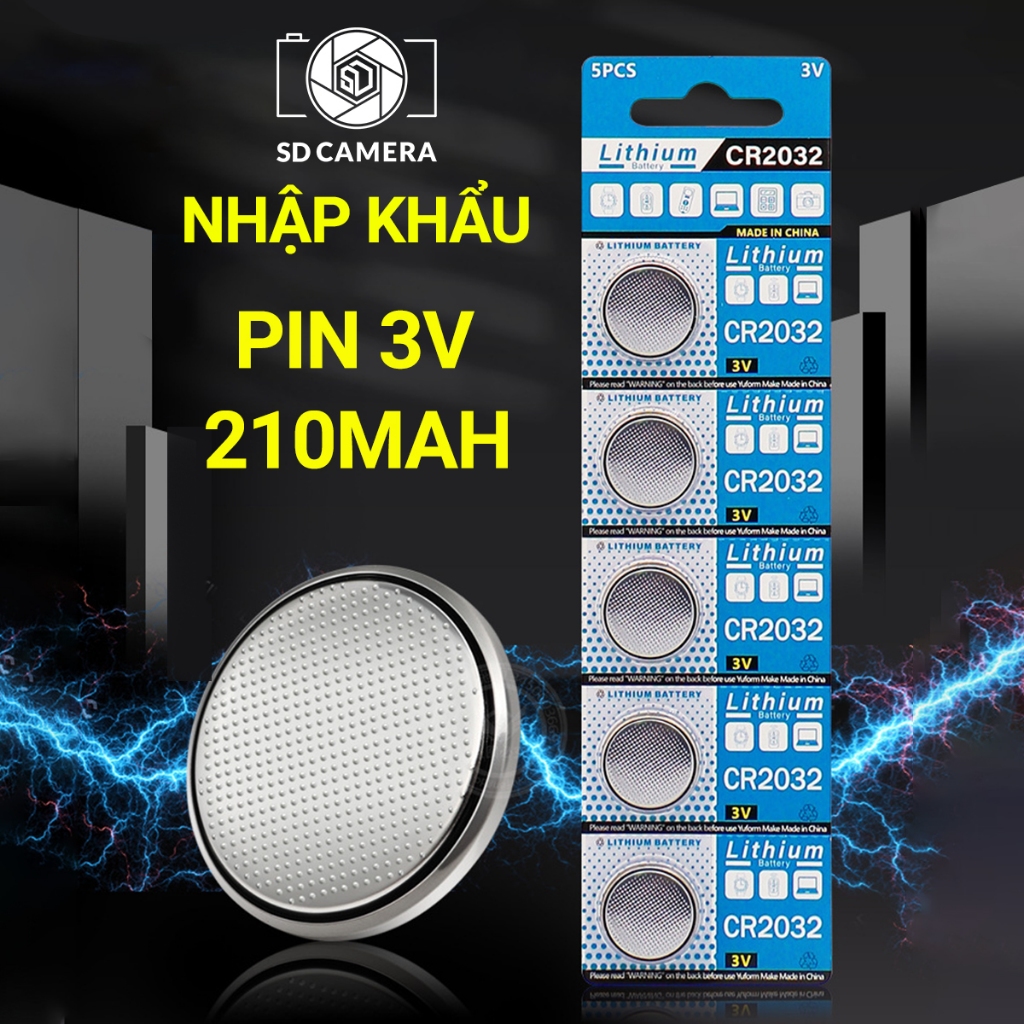 Pin cúc áo CR2032 Lithium 3V Dung lượng cao 2032 mẫu mới | Shopee Việt Nam