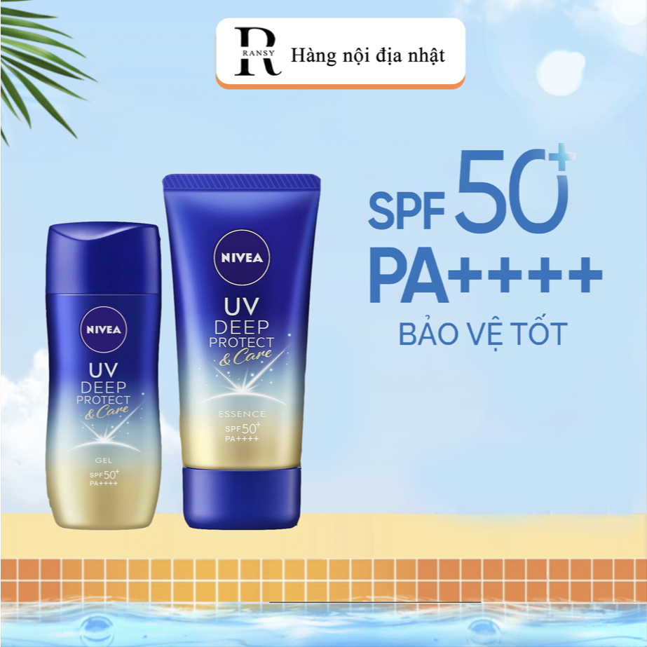Kem chống nắng Nivea UV Deep Protect & Care SPF50+ PA+++ Nội Địa Nhật Bản | Shopee Việt Nam