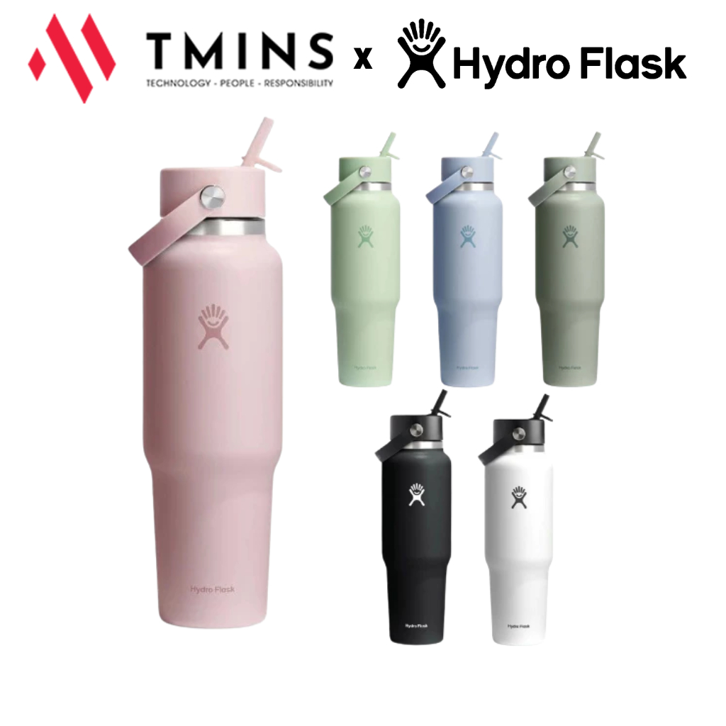Bình giữ nhiệt Hydro Flask Travel Bottle Wide Flex Straw Cap 40 OZ ...