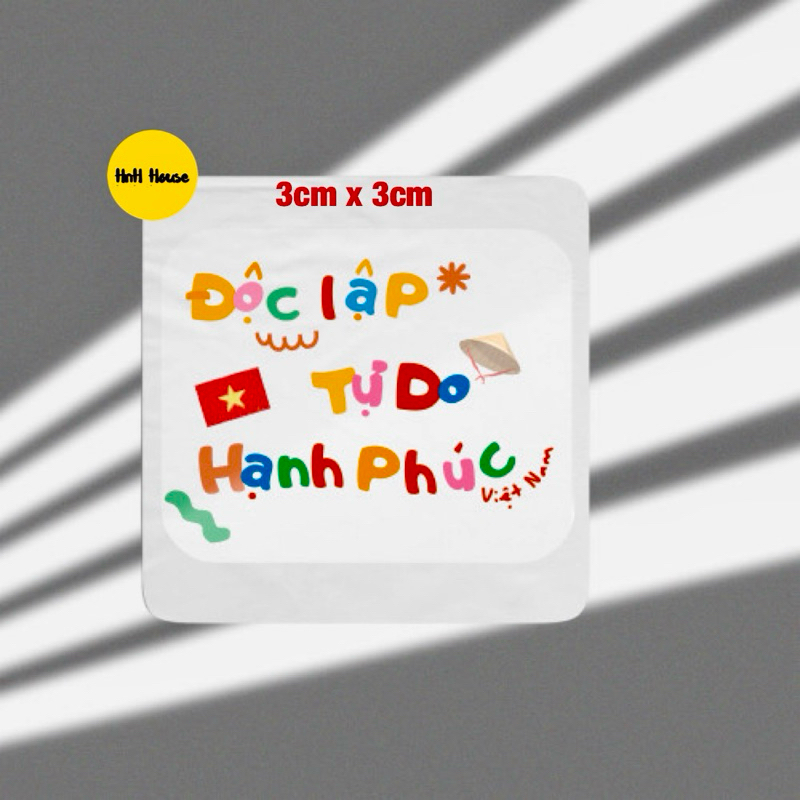 Sticker Yêu nước, Sticker Độc Lập - Tự do - Hạnh phúc, Sticker chủ đề ...