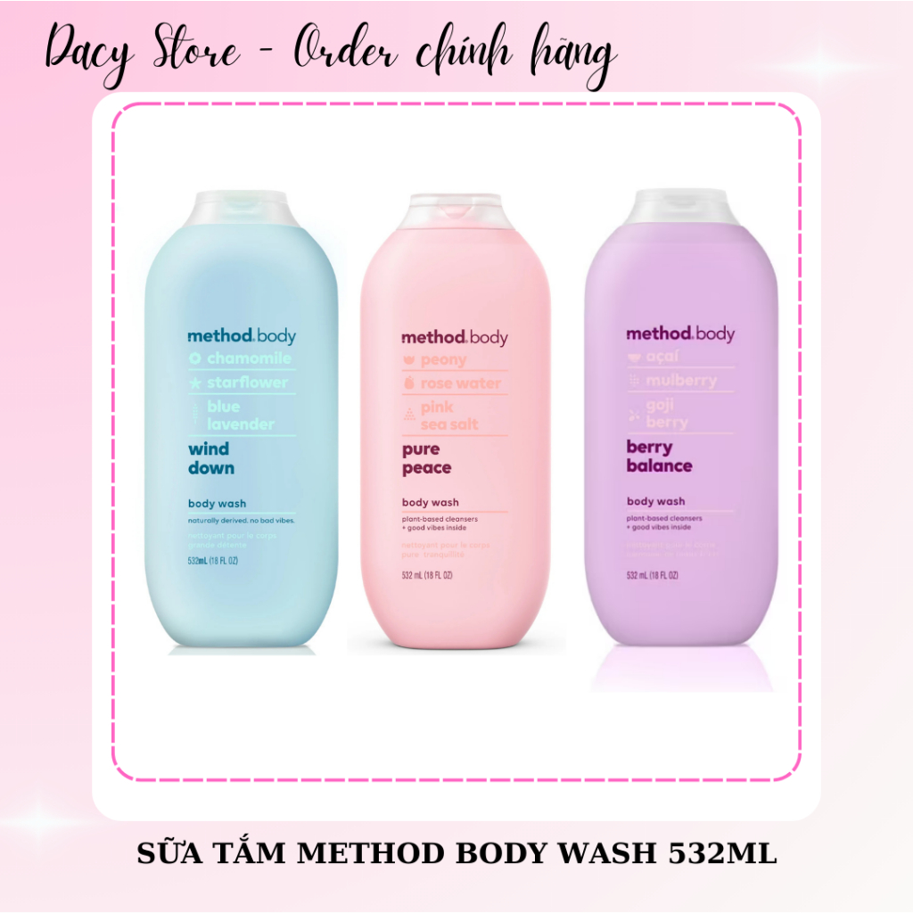 Sữa tắm dưỡng ẩm organic Method Body Wash 532mL | Shopee Việt Nam