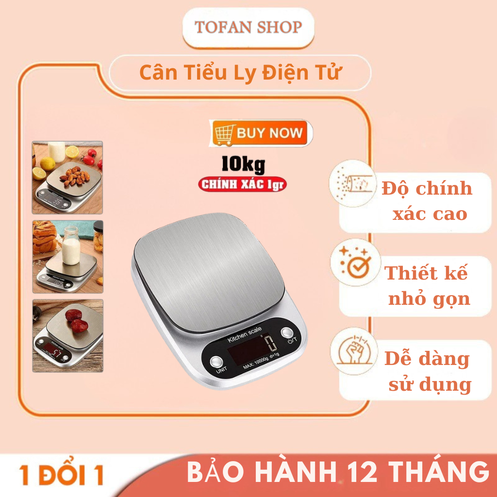 Cân Tiểu Ly Điện Tử 0.1g Đến 5kg - 1g Đến 10kg – Cân Tiểu Ly Chính xác Dụng Cụ Cân Thực Phẩm Nhà ...