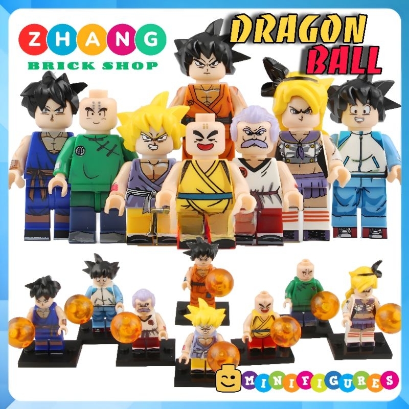 Đồ chơi Xếp hình Dragon Ball gồm Goku - Gohan - Krillin - Launch ...