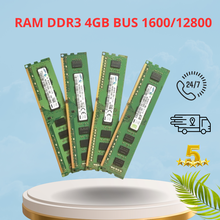 Ram DDR3(PC3) 4GB Bus 1333/10600U - 1600/12800 Bóc máy đẹp. | Shopee ...