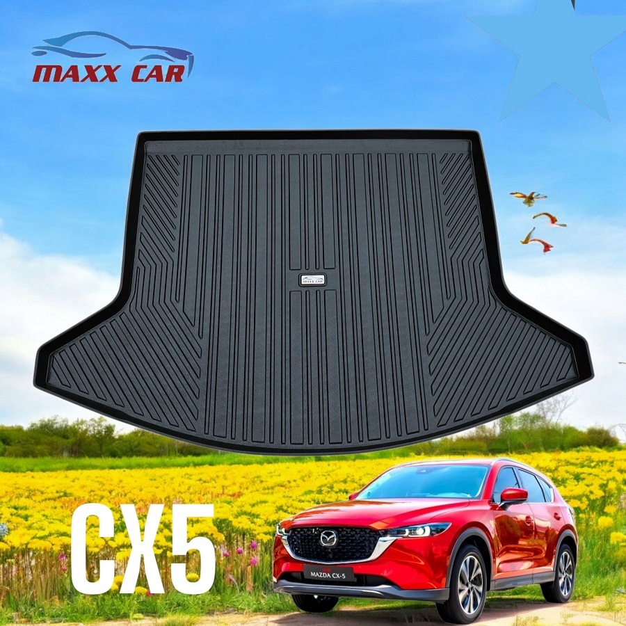 MAZDA CX5: Riêng lót cốp MAXXCAR nhựa TPE NGUYÊN SINH đúc 5D cho xe MAZDA CX5 2018+ cao cấp ...