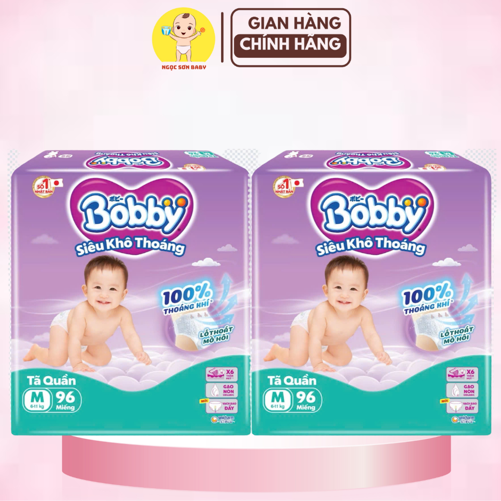 Combo 2 Tã Quần Bobby Ultra Siêu Tiết Kiệm- Chính Hãng đủ size M96/ L88 ...