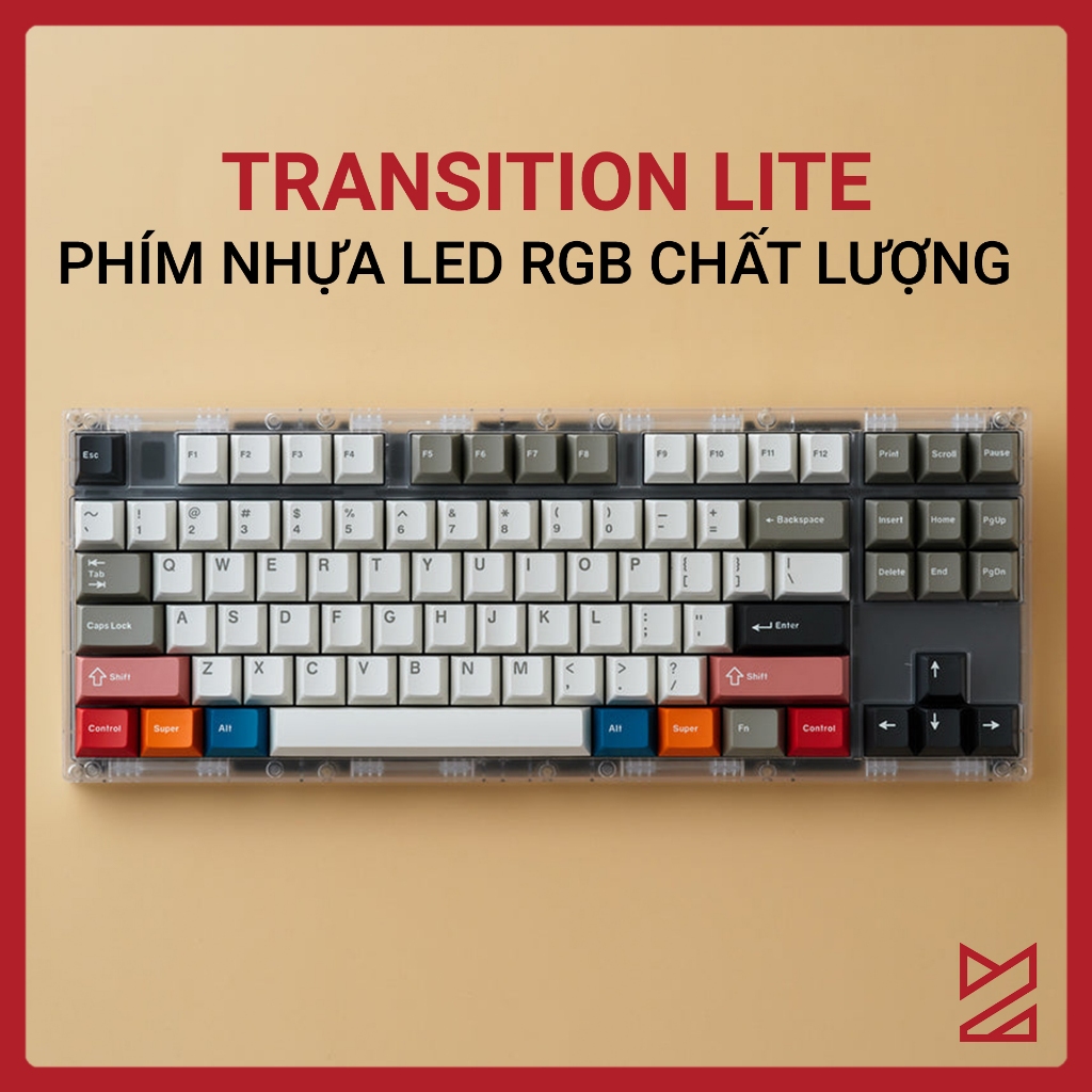 Transition Lite - kit bàn phím nhựa chất lượng cao, LED RGB cực đỉnh ...