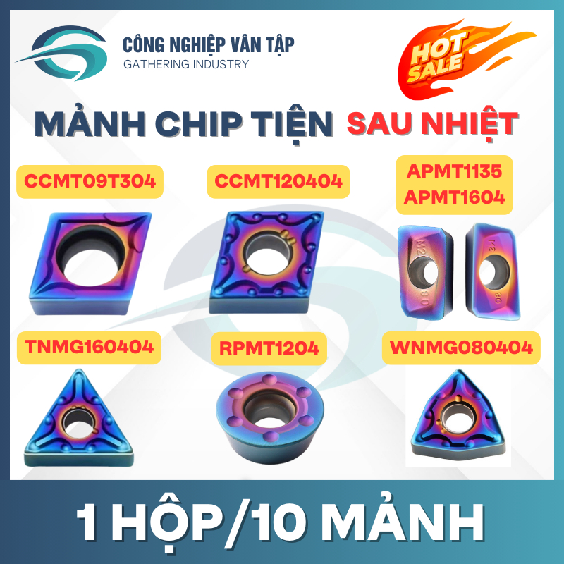 Mảnh dao phay, chíp tiện gia công sau nhiệt, có độ cứng cao - Chíp chính hãng Vân Tập | Shopee ...