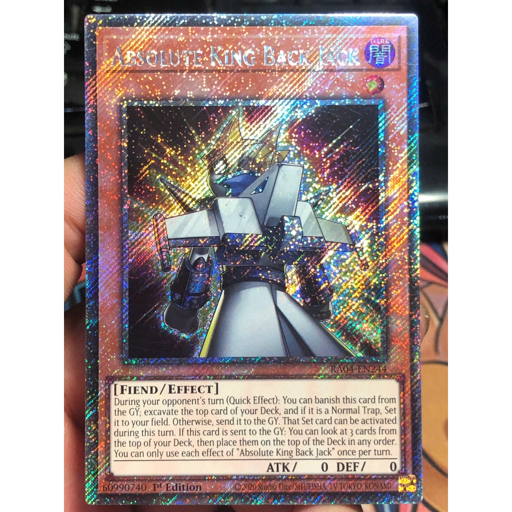 [KW2 Yugioh] [EN-UK] Thẻ bài Absolute King Back Jack - RA04-EN244 - Platinum Secret Rare 1st ...