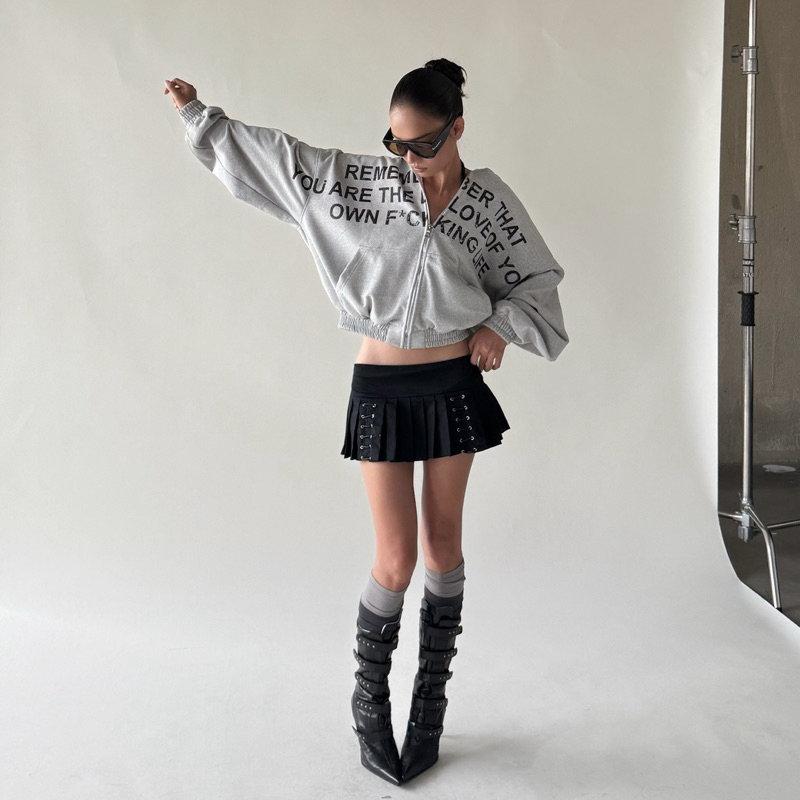 CHÂN VÁY LADDER MINI SKIRT POWROFFICIAL | Shopee Việt Nam