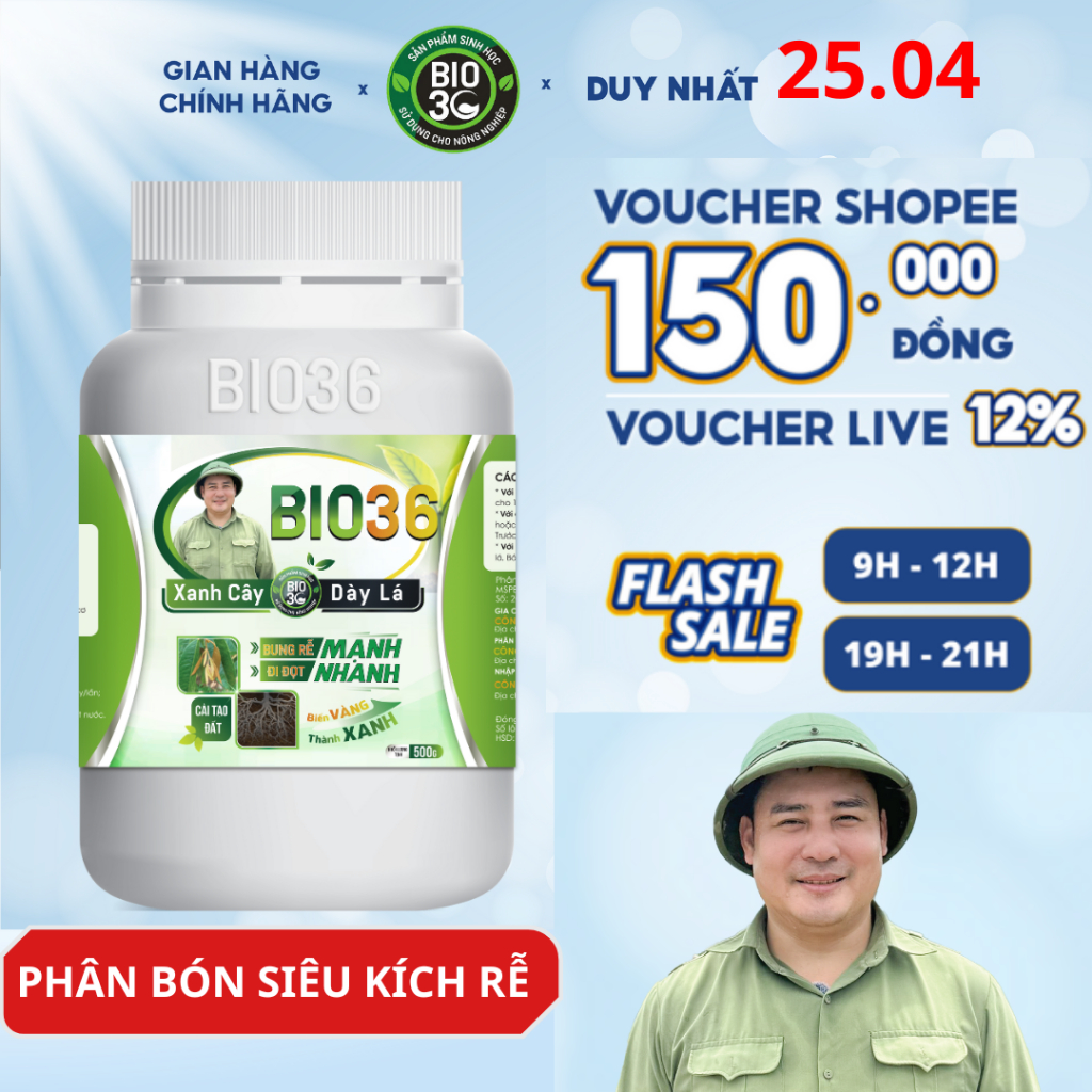 Bio 36 Siêu Kích Rễ, Phân Bón Bio36 Bung Rễ Mạnh Đi Đọt Nhanh, Phục Hồi ...