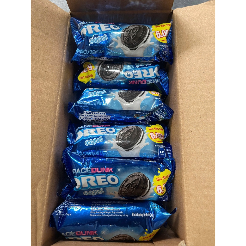 Combo 24 gói ( 1 thùng) bánh quy OREO 64,4g, vị Vani Thơm Ngon | Shopee ...