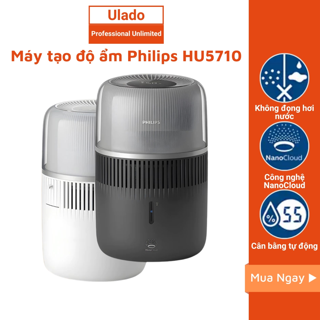 Máy tạo độ ẩm Philips HU5710 công nghệ NanoCloud tạo ẩm tiên tiến không ...