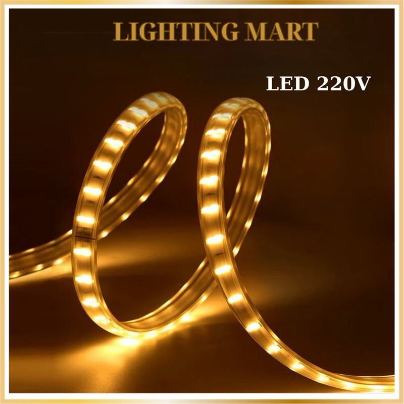 5M 10M Đèn Led dây 2835 220v chống nước siêu sáng + Tặng 01 nguồn, dây ...