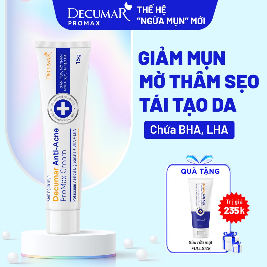 Kem Ngừa Mụn Decumar Anti-Acne ProMax Cream 15g - DPM01 | Shopee Việt Nam