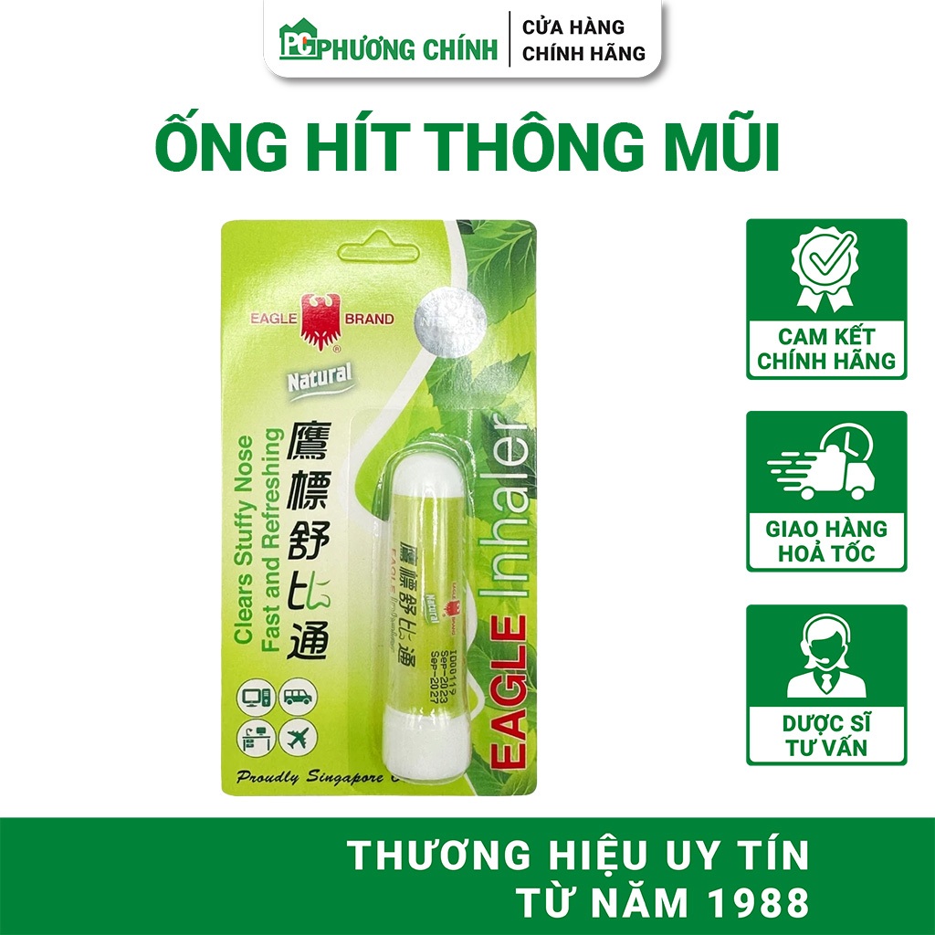 Ống Hít Thông Mũi Eagle Brand Eagle Inhaler Hỗ Trợ Giảm Nghẹt Mũi Do ...