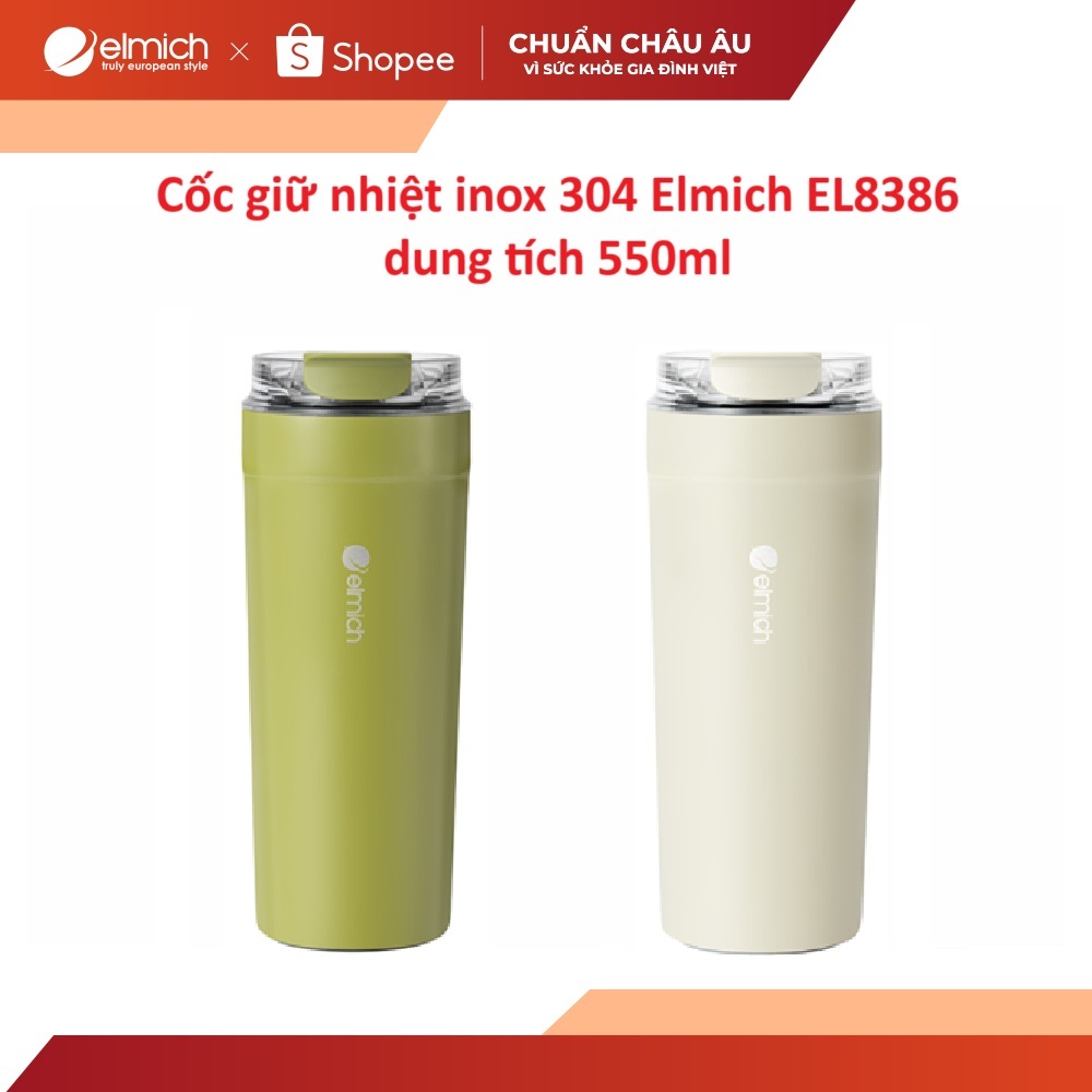 Cốc giữ nhiệt inox 304 Elmich EL8386 dung tích 550ml | Shopee Việt Nam