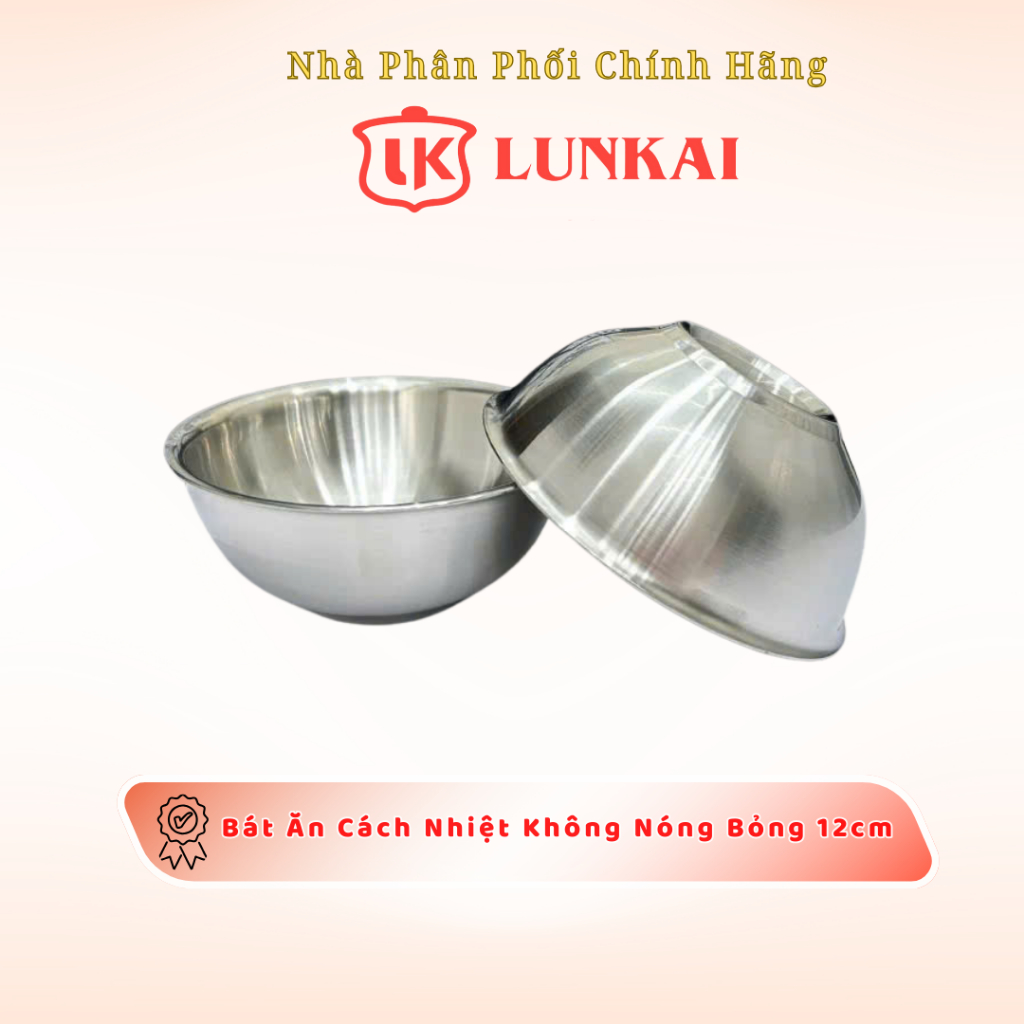Bát Cơm Inox Cách Nhiệt Không Gây Nóng Bỏng Lunkai LK560 | Shopee Việt Nam