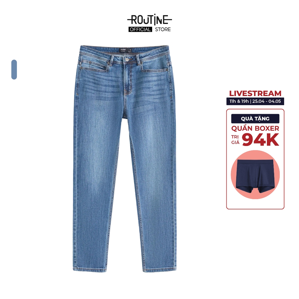 Quần Jeans Nam Trơn Form Slim - Routine 10F24DPA028 | Shopee Việt Nam