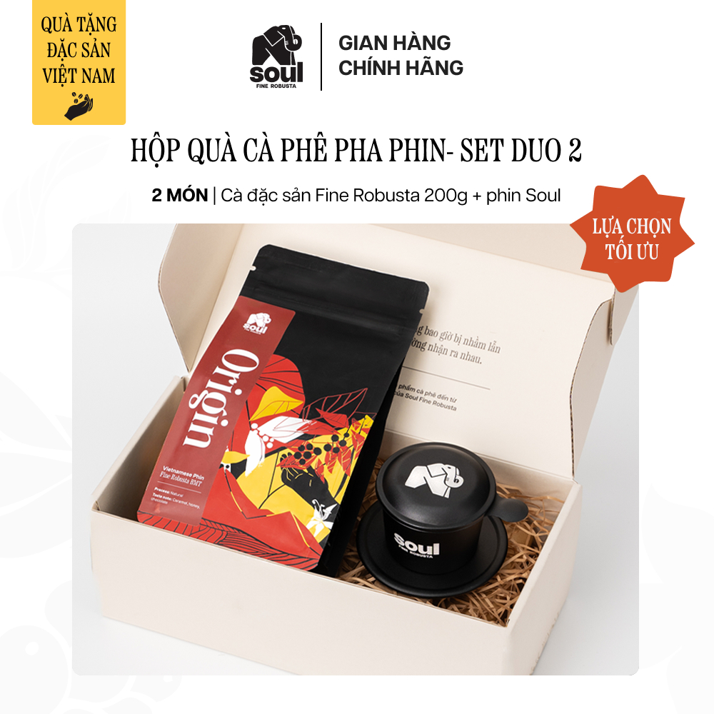 HỘP QUÀ COMBO | CÀ PHÊ PHA PHIN 2 MÓN - SET DUO 02 | Shopee Việt Nam
