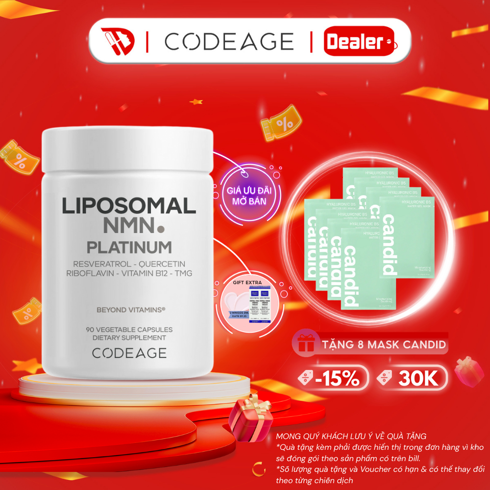 Viên uống NMN Codeage tăng cường sức khỏe, chống lão hóa Liposomal Codeage NMN 90 viên | Shopee ...