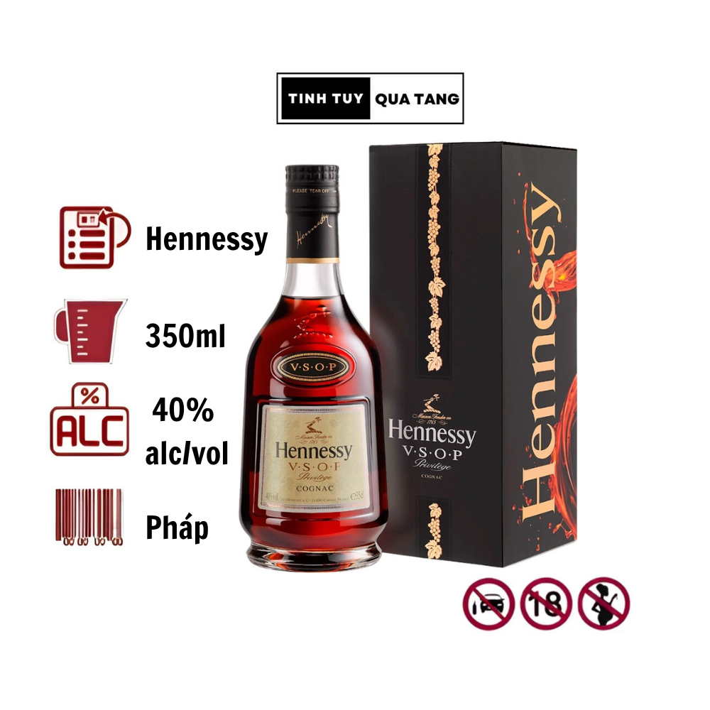 Rượu Hennessy VSOP, dung tích 350ml, nồng độ 40% | Shopee Việt Nam