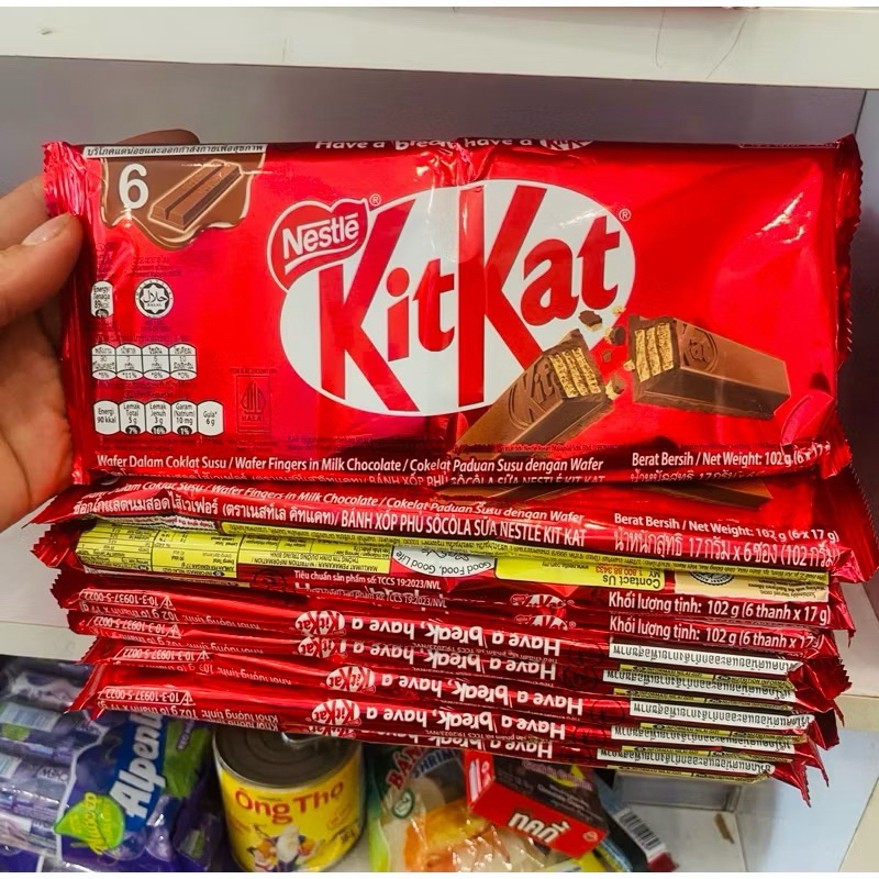 Gói 6 thanh KitKat Socola Nestle 17g | Shopee Việt Nam