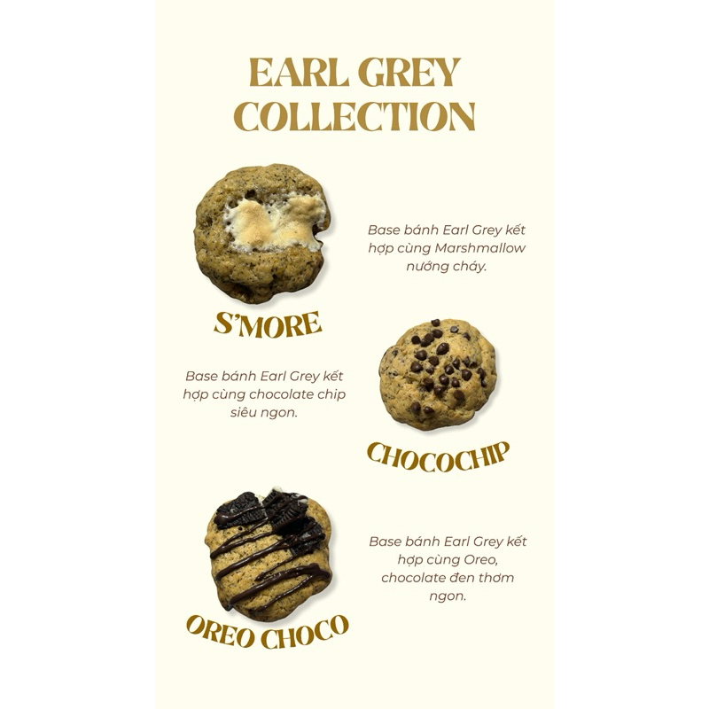 [dearu.bakery] COOKIE MỀM VỊ TRÀ EARL GREY BÁ TƯỚC - SOFT COOKIE ...