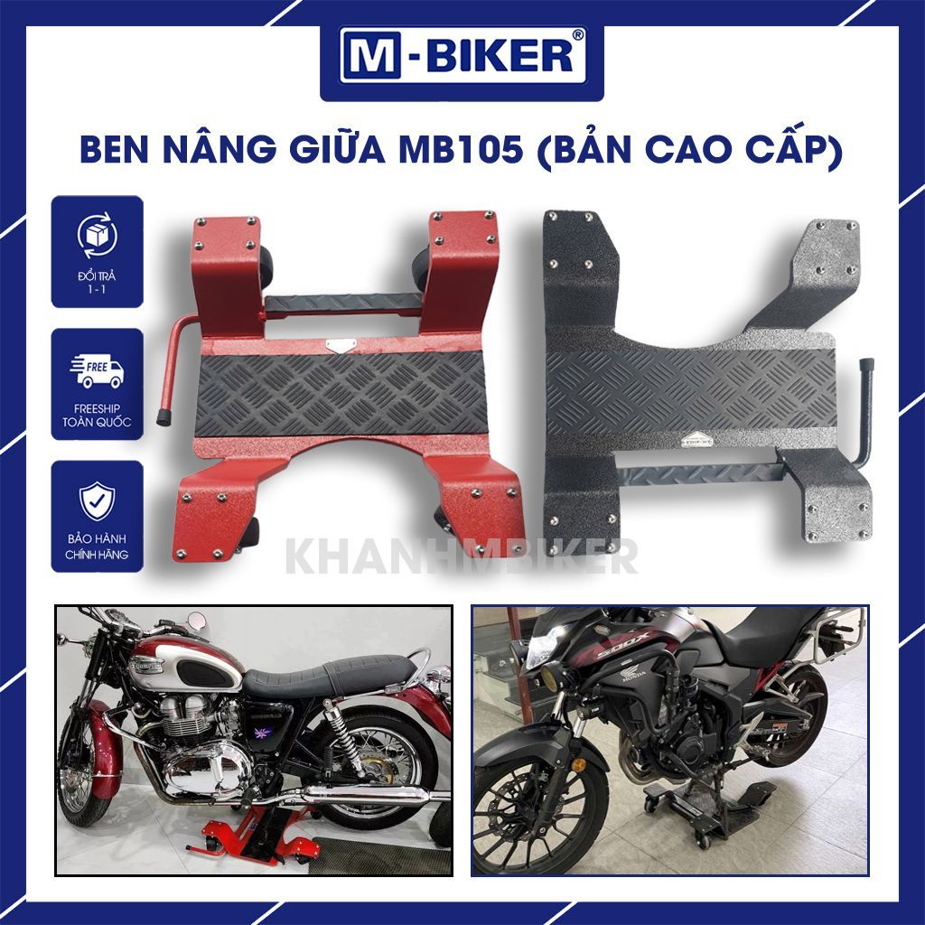 Ben nâng MB105, ben xoay chân chống giữa cao cấp M-Biker cho tất cả ...
