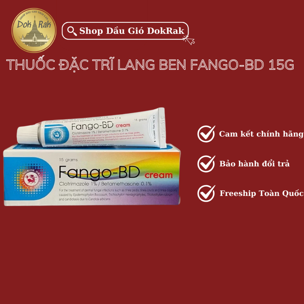 [CHÍNH HÃNG] Kem bôi da Fango-BD Cream 15g, Kem bôi ngứa da, nấm da ...